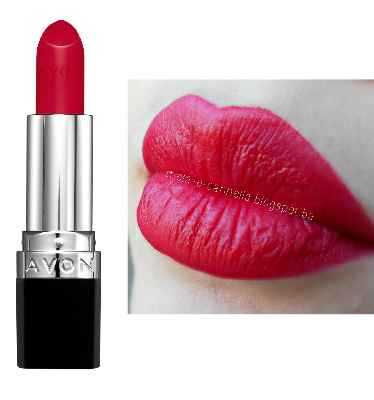 Rouge à lèvres mat fuschia Ruby Kiss Avon Perfectly Matte